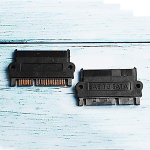 Wixine 2Pcs Main Board Small Port SAS Hard Disk Adapter SFF-8482 to SATA 22 Pin Adapter Card