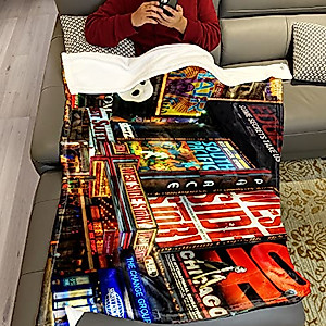 HommomH 50" x 80" Blanket Throw Comfort Thin Soft Air Conditioning Times Square Theater District