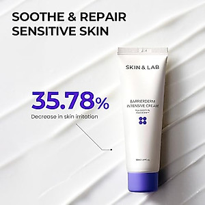 [SKIN&LAB] Barrierderm intensive cream, moisturizing,gentle, light texture, face and body (1.69 fl oz.)