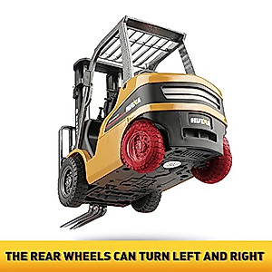 1/50 Scale Diecast Forklift Truck Toys, High Detail Metal Construction Vehicles Model Toy for Kids (Forklift)