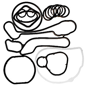 Engine Oil Cooler Gasket Seal Repair Kit Replacement for Chevrolet Aveo Cruze Sonic Pontiac G3 Saturn Astra 1.6L & 1.8L