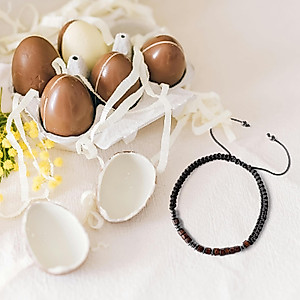 VOHIVI To My Son Bracelet from Mom,Morse Code Bracelets with Engraved Wallet Card,Adjustable Handmade Mens Beaded Bracelets easter basket stuffers