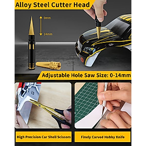 GLOBACT RC Tool Kit RC Screwdriver Kit, RC Car Stand, RC Hex Driver Set, RC Pliers Set, Screws Tray, Wrench, Body Reamer for 1/8 1/10 Slash Axial Arrma Redcat Losi RC Repair Tool Box Set-26Pcs