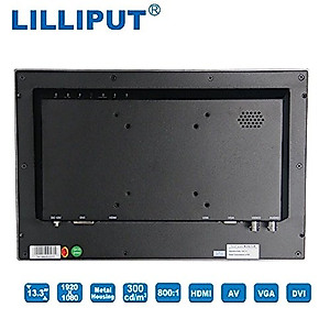 LILLIPUT 13.3 inch LED Displays TK1330-NP/C/T Full HD Industrial Capacitive Touch Monitor with HDMI, VGA, DVI & A/V inputs,