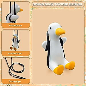 Swing Duck Car Hanging Ornament Cute Decoration Pendant Rearview Mirror Accessories Aesthetic Gadgets Keychain Dice Stuff Teens Car Interior Dashboard Decor Women View Things Truck (Cute Duck)
