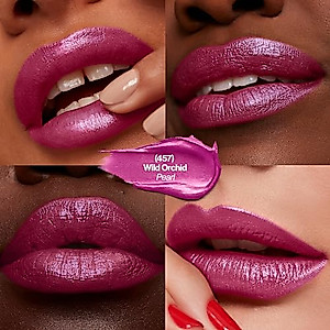 REVLON Lipstick, Super Lustrous Lipstick, Creamy Formula For Soft, Fuller-Looking Lips, Moisturized Feel in Berries, Wild Orchid (457) 0.15 oz