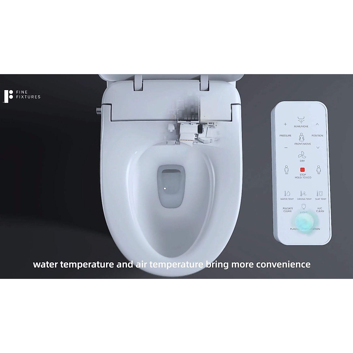 Fine Fixtures Smart Toilet Bidet Seat - Elongated.