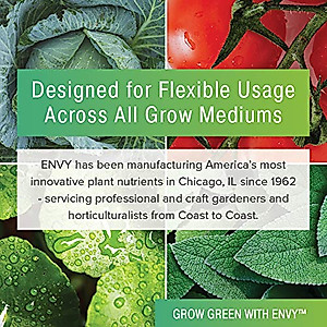 ENVY Part A (6-0-5) & Part B (1-5-6) - Two-Part Base Nutrients for Hydroponics, Soil & Coir (A/B Combo) (Quarts)