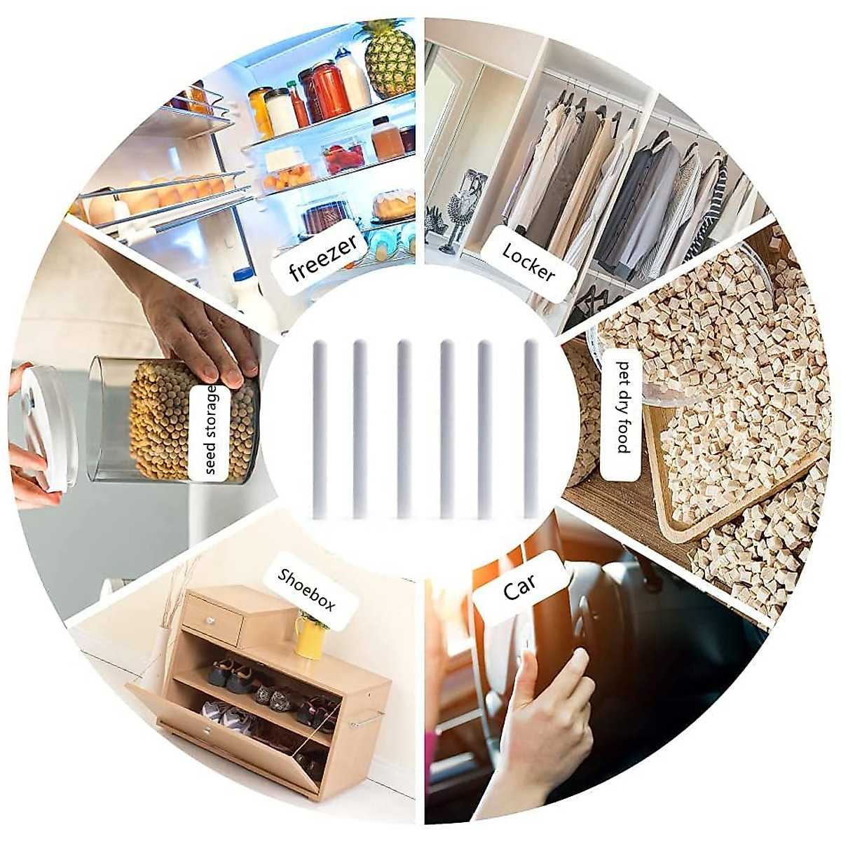 NUHUi 14 Pcs Lab Desiccant Moisture Drying Stick Consumables Can be Reused, Excellent Water Absorption Performance Lab Consumables Absorbent Paper Towels Can be Used at Home