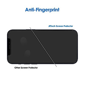 JETech Screen Protector Compatible with iPhone 12/12 Pro 6.1-Inch, Tempered Glass Film with Easy-Installation Tool, 2-Pack