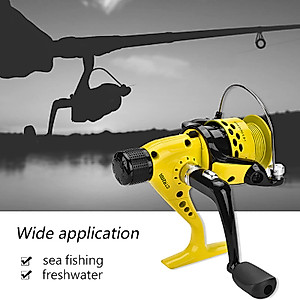 Casting Fishing Reel, Metal Plastic Anti Rust Heavy Duty Fishing Reel Wheel Fishing Tackle for Saltwater Freshwater (3000)