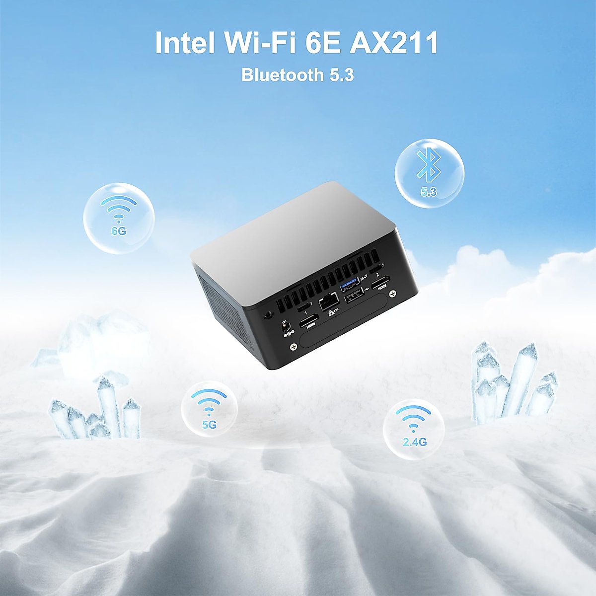 Intel NUC 12 Pro, Wall Street Canyon Mini Pc with 12th Gen Core i7-1260P (12C/16T & Up to 4.7GHz), 32GB DDR4 RAM & 1TB NVMe SSD, Support 8K, WiFi6E, BT5.3, 2 x Thunderbolt 4, Built-in Windows 11 Pro