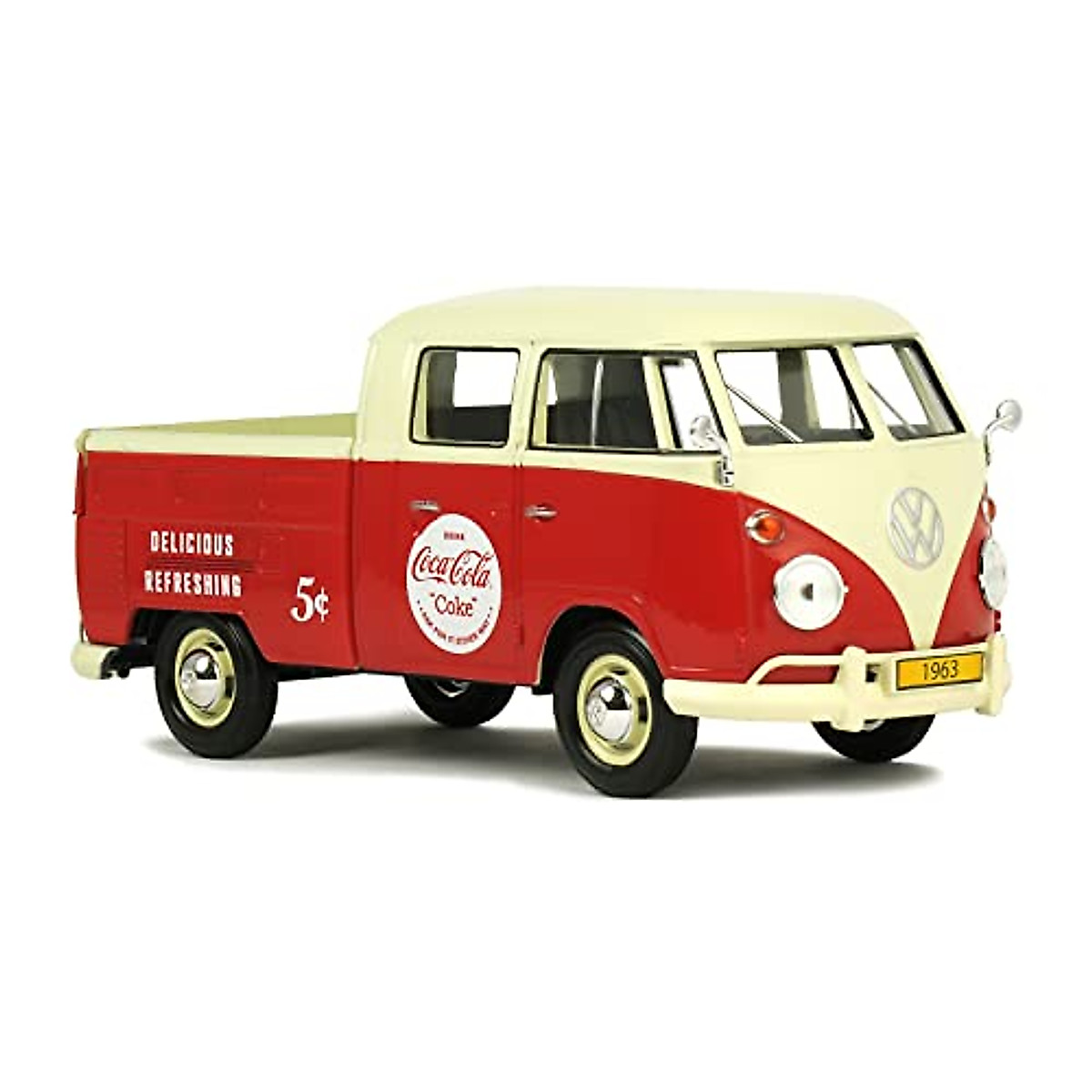 Coca-Cola 1/24 1963 Volkswagen Type 2 T1 Pickup with Metal Vending Machine