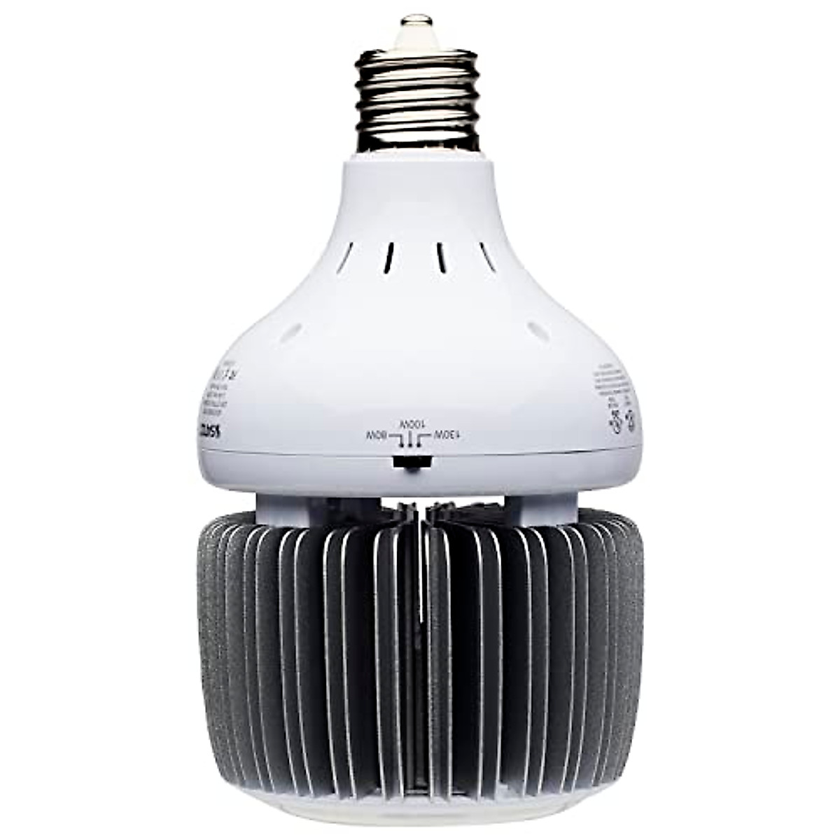 Satco S33115 Hi-Pro LED High Bay Wattage-Selectable HID Replacement Light, White, 80W/100W/130W