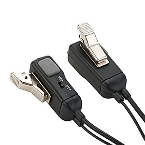 COISOUND Two Way Radio Earpiece |Walkie Talkie Headset Compatible Midland AVPH4,Ear-Clip Two Way Headset for Midland Walkie Talkie Earpiece(Black Pair)