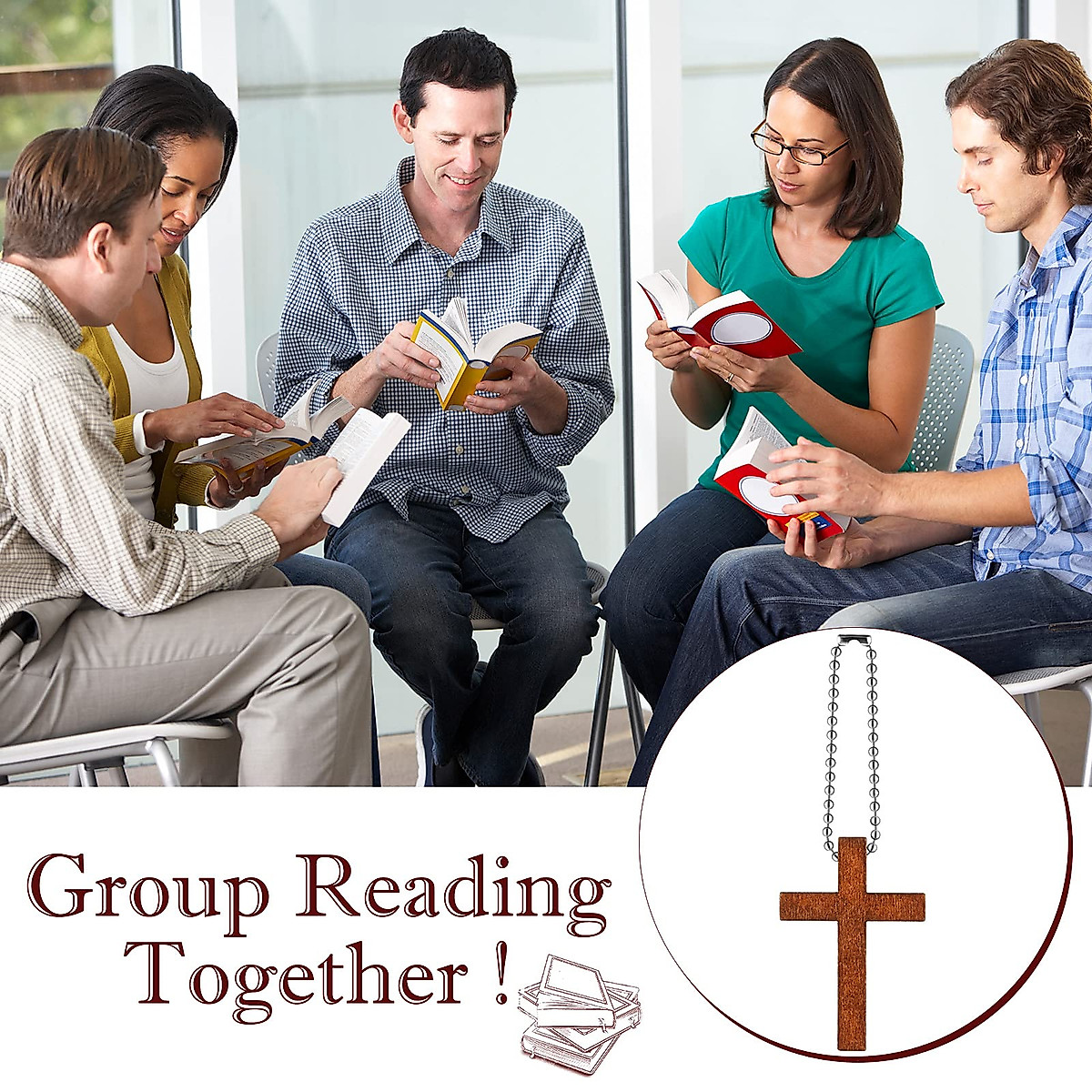 Hicarer Cross Charm Mini Wood Cross Charm Wooden Cross Pendant Hanging Ornament for Men, Women DIY Necklace Bracelet Earring Jewelry Craft Making (120 Pieces)