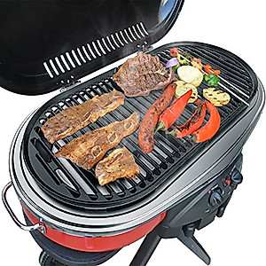 Stanbroil Cast Iron Grill Cooking Grates Replacement Parts for Coleman Roadtrip Swaptop Grills LX LXE LXX, 2 Pack