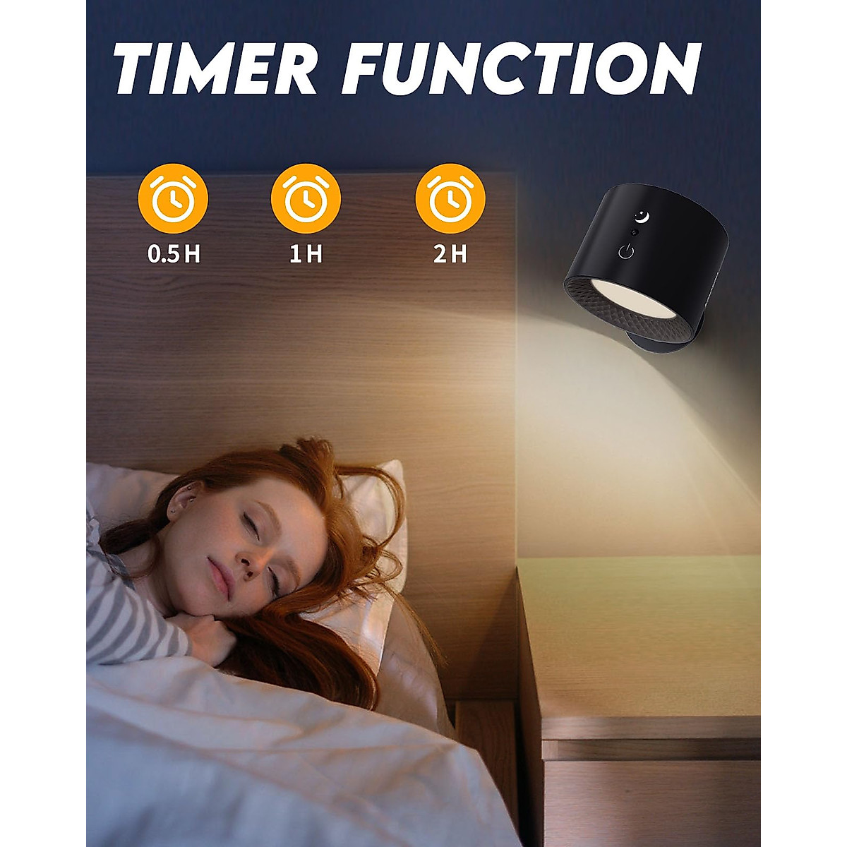 KINGTOP Battery Operated Wall Sconce, Wireless Magnetic Wall Lights with Remote, 9 Colors RGB Rechargeable Ambient Sconce, 3 Color Temp, Dimming & Removable, Wall Mounted Lamp for Bedroom