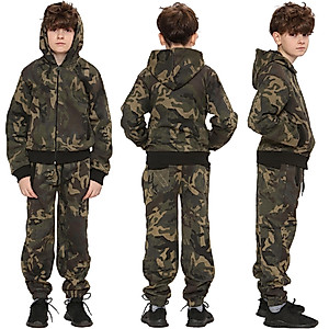 A2Z Kids Tracksuit Boys Girls Designer's Camouflage Jogging Suit Top Bottom 5-13 Yr