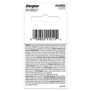 Energizer A544BPZ Zero Mercury Battery, Multi