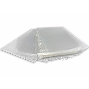 The Display Guys, 25 Pcs 10 7/16“x 15 1/4” Clear Self Adhesive Plastic Bags for 10x15 inches Picture, Poster, Photo Framing Mats