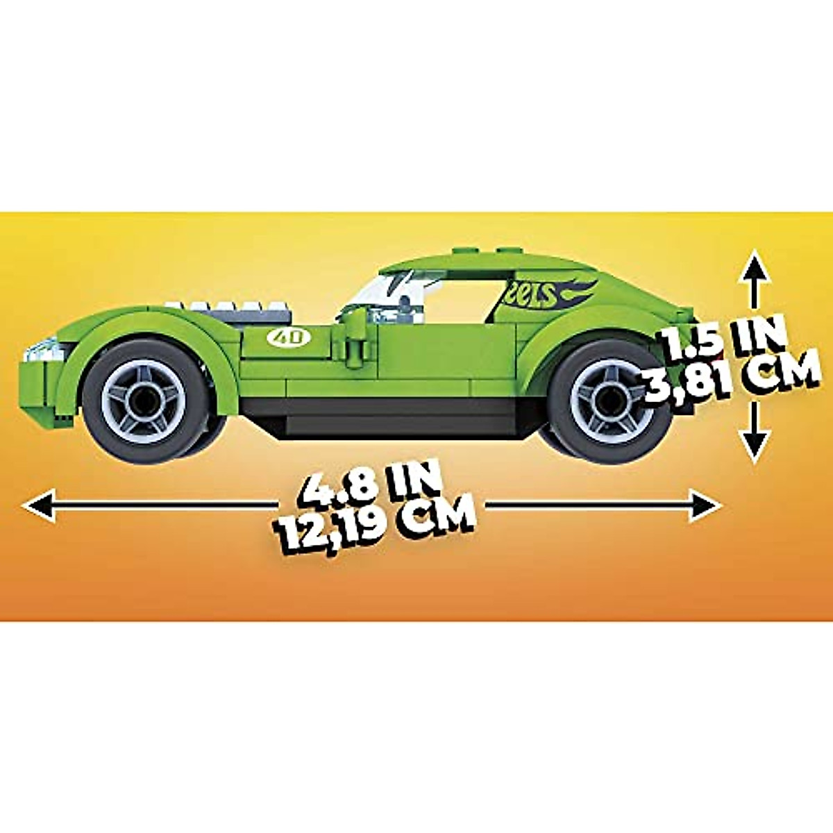 Hot Wheels Mega HW40 Vehicle Building Set - 90 Piece