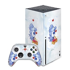 Head Case Designs Officially Licensed Care Bears Grumpy Classic Vinyl Sticker Gaming Skin Decal Cover Compatible With Xbox Series X Console and Controller Bundle
