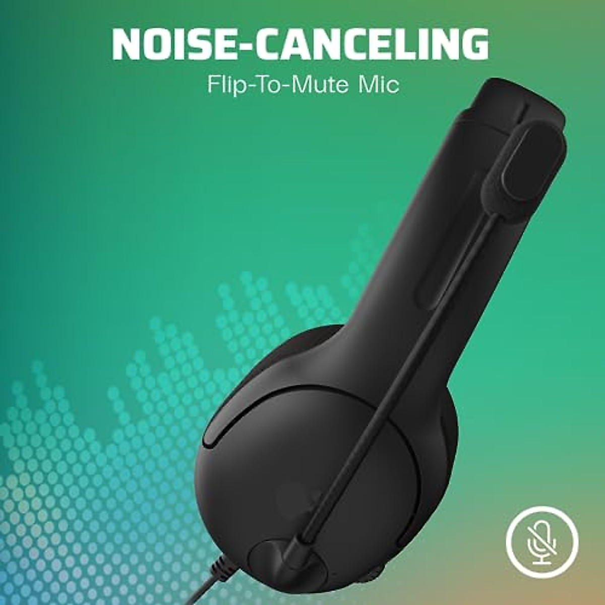 PDP Gaming AIRLITE Xbox Headset with Noise-Cancelling Microphone, Licensed Microsoft Series X|S, Xbox One Accessories, PC/Windows 10/11, Lightweight Wired Power Stereo headphones - Black