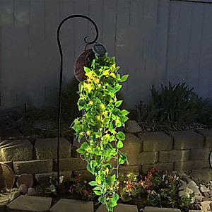 2 Pack Solar Watering Can Lights Garden Decor, Waterproof Solar Fairy Lights Hanging Solar Lantern Lights for Patio, Landscape, Pathway, Flower Bed, Gardening Gifts - 8 Modes (Lvy)