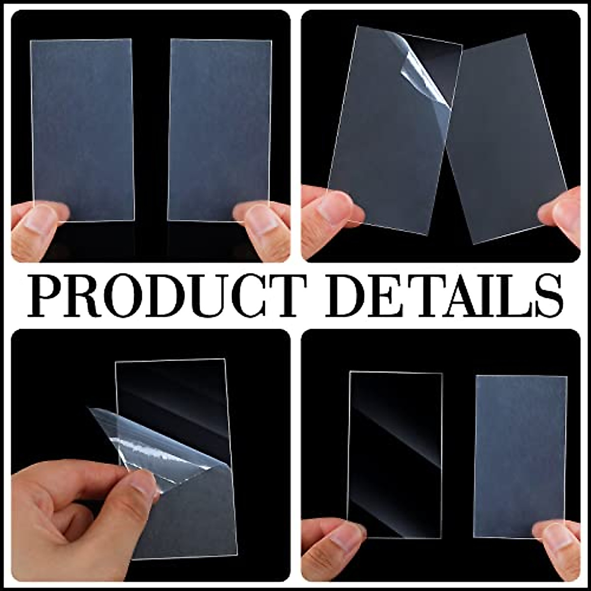 120 Pcs Clear Acrylic Place Cards Acrylic Name Cards Acrylic Table Number Card Blank Acrylic Name Plate Acrylic Seating Chart Cards Sign for Wedding DIY Table Setting Banquet Party (Rectangular Style)