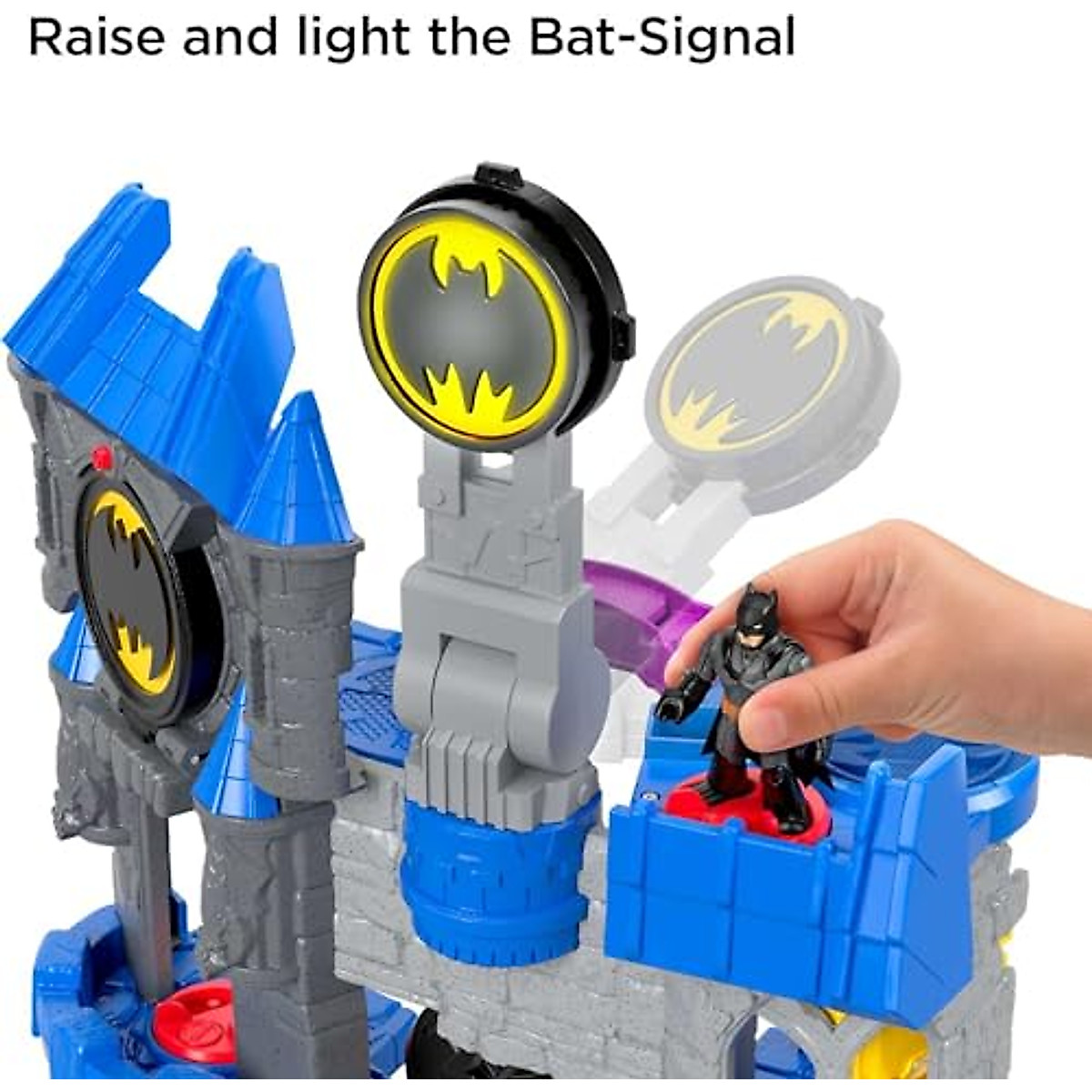 Fisher-Price Imaginext DC Super Friends Batman Toy, Wayne Manor Batcave Playset with Figure & Batcyle for Pretend Play Kids Ages 3+ Years (Amazon Exclusive)