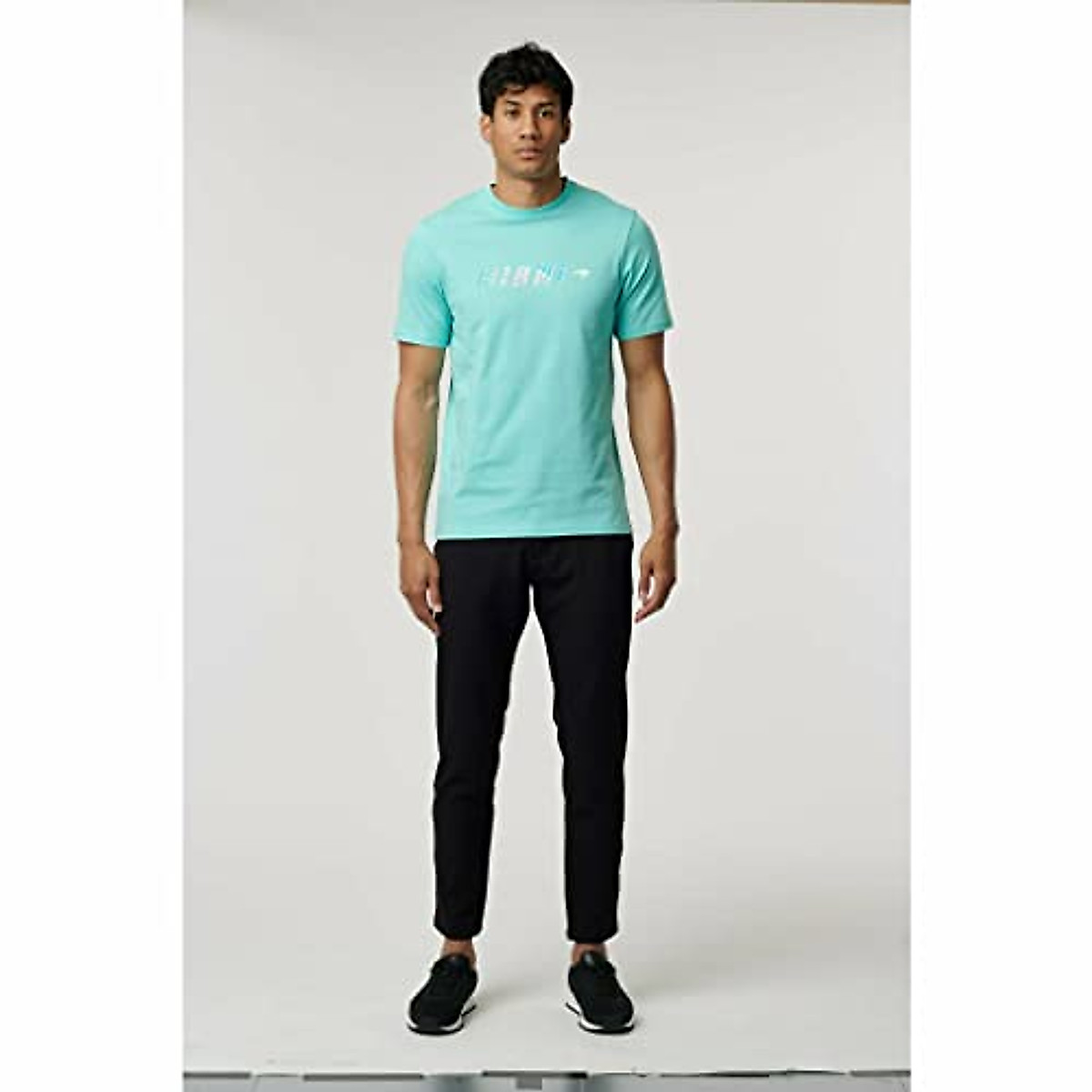McLaren F1 Men's Miami Palm Graphic T-Shirt Aqua Sky