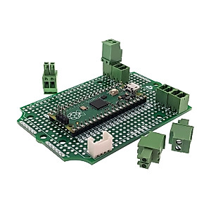 qBox Pi Pico DIY IOT Enclosure Kit, IOT Enclosure for Pi Pico Dev. Board, Waterproof IP65 Enclosure with Glands, Pi Pico prototyping PCB and connectors Set