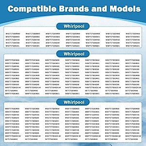 WPW10238100 W10238100 & WPW10341320 W10341320 Combination Refrigerator Water Inlet Valve Compatible with Whirlpool, Kenmore, Kitchen-Aid