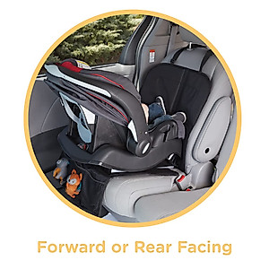 Nuby Deluxe Car Seat Protector, Black Mat for use Under Child's Car Seat