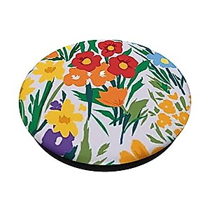 Spring Botanical Floral Pattern Pattern Phone Popper PopSockets Swappable PopGrip