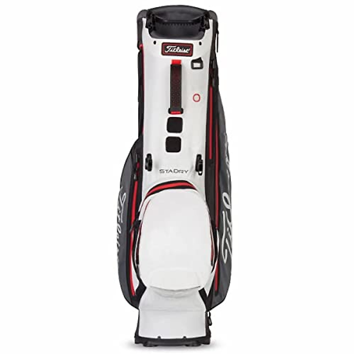 Titleist - Players 4 Plus StaDry Golf Bag - Charcoal/White/Red
