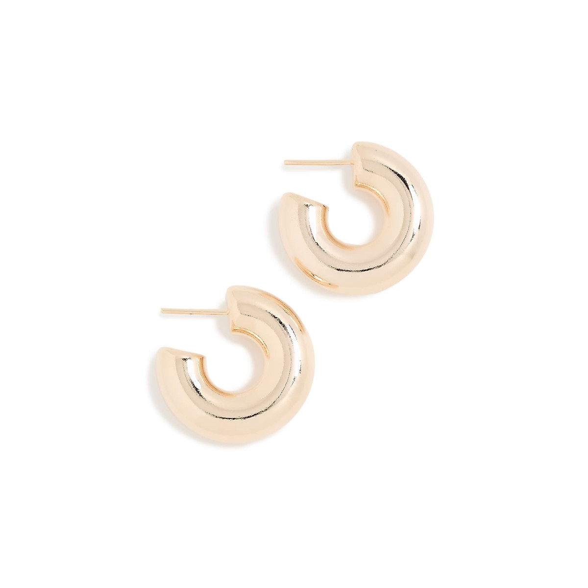Adina's Jewels Women's Bubble Hoop Earrings, Gold, One Size