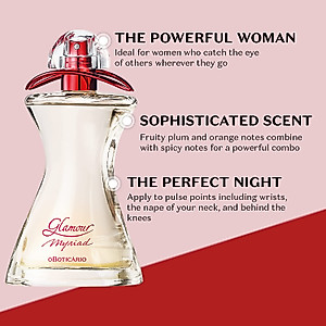 O Boticário Glamour Myriad Eau de Toilette | Long-Lasting, Floral and Woody Fragrance Perfume for Women, 2.5 Ounce