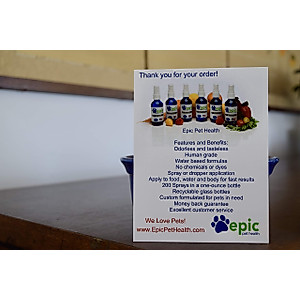 Epic Pet Health Clear - Reduces Allergies and Coughing Natural Electrolytes for a Healthy Immune System for All Animals Easy to Use Flavorless (2 oz Spray)