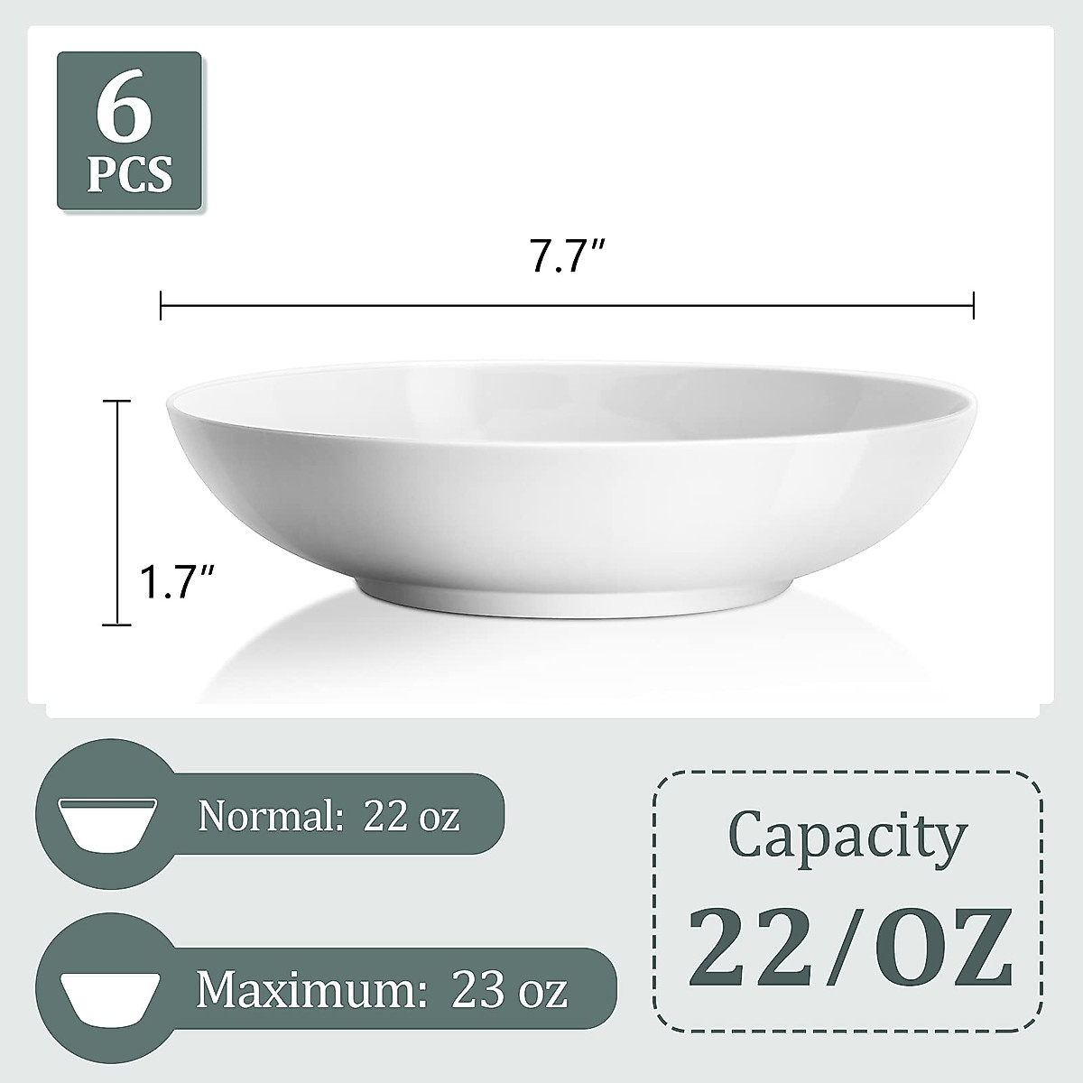 Yedio Salad Bowls Set and Pasta Bowls Bundle