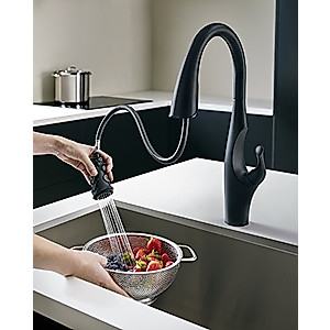 Pfister GT529-IHB Kai 1-Handle Pull-Down Kitchen Faucet Matte Black