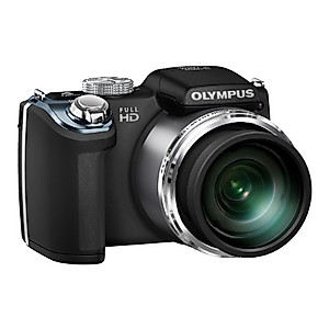 Olympus SP-720UZ 14MP 26x Opt Zoom 3-Inch LCD Digital Camera - Black