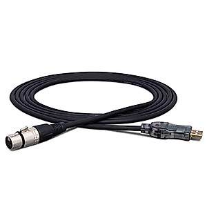 Hosa UXA-110 XLR3F Type A TRACKLINK USB Interface, 10 Feet (UXA110)