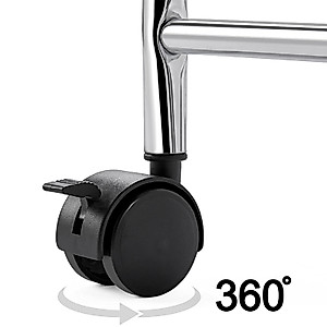 Yaheetech 4 Drawers Rolling Storage Cart and Organizer Metal Frame Plastic Storage Bins with Drawers Plastic Trolley Organizer on Wheels Plastic Craft Storage Container Rolling Bin Set 2, White