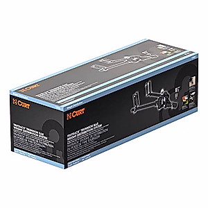 CURT 17500 TruTrack Weight Distribution Hitch with Sway Control, Up to 10K, 2-In Shank, 2-5/16-Inch Ball, Black