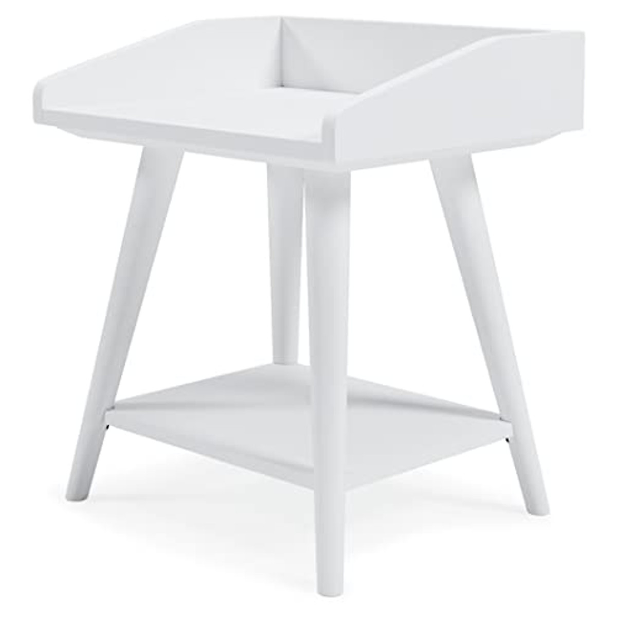 Signature Design by Ashley Blariden Modern Accent or End Table, White