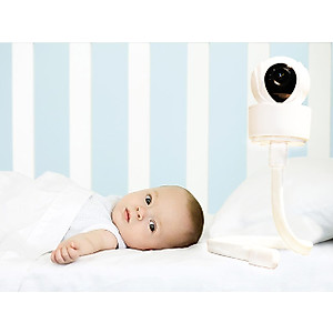 GUCHO Baby Monitor Mount for Crib, Universal Baby Monitor Holder Compatible for Infant Optics, Crib Camera Mount Stand with Clip