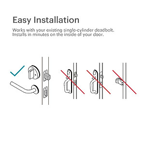 August Smart Lock Pro + Connect Hub - Wi-Fi Smart Lock for Keyless Entry - Works with Alexa, Google Assistant, and more – Silver