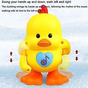 Areytrv Dancing Duck - 2023 New Musical Duck Toy, Baby Preschool Educational Learning Toy w/Led Lights & Music, Dancing and Singing Musical Duck for 1+ Year Old Baby Toddler (Yellow)